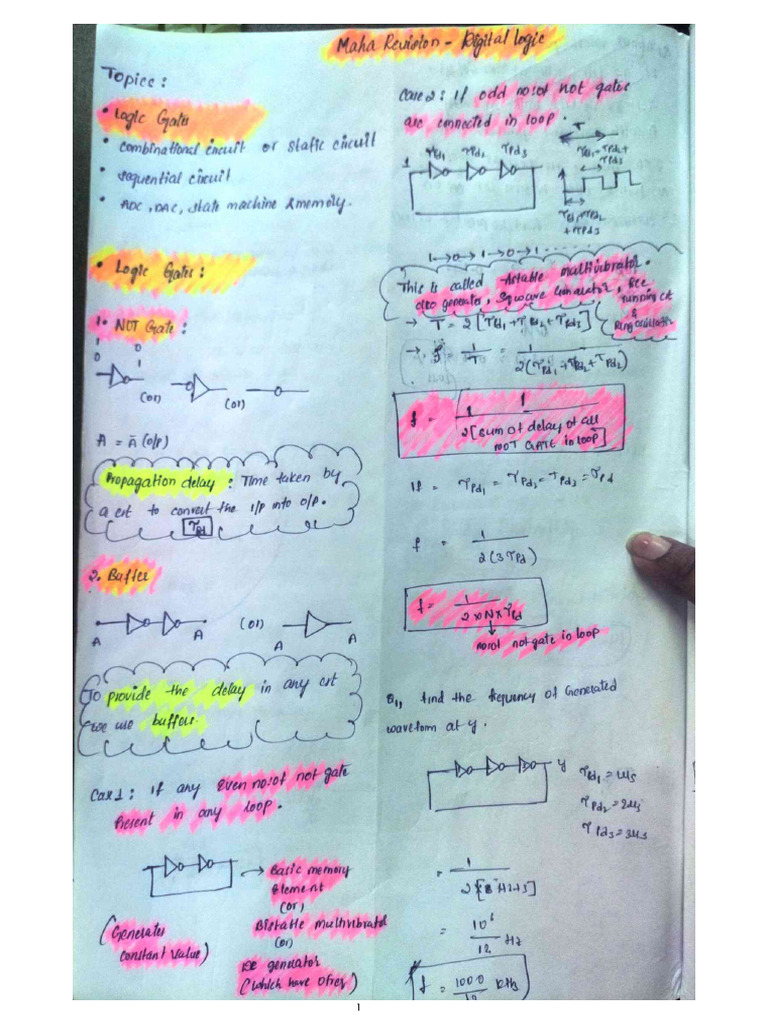 Digital Electronics Notes | PDF