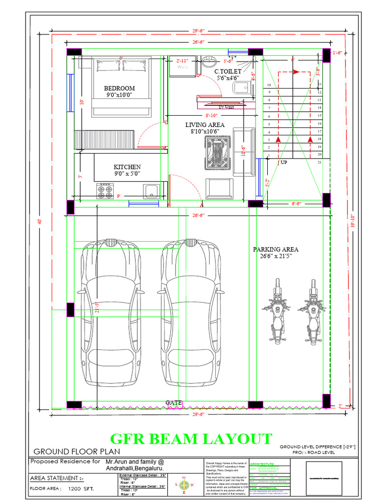 PR - 502 Column Beam Framing Layout | PDF | Stairs | Transport ...