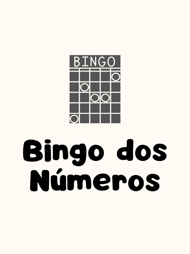 Folha de Atividade Bingo Dos Números Ilustrado Colorido PDF | PDF
