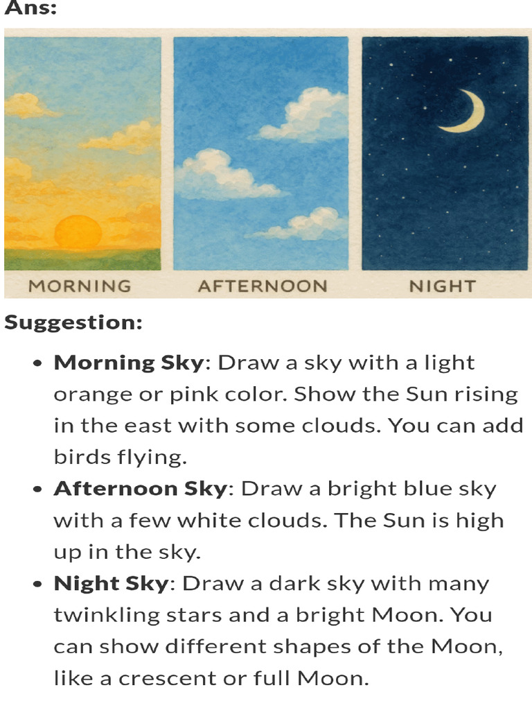 Ncert Solution Our Sky | PDF