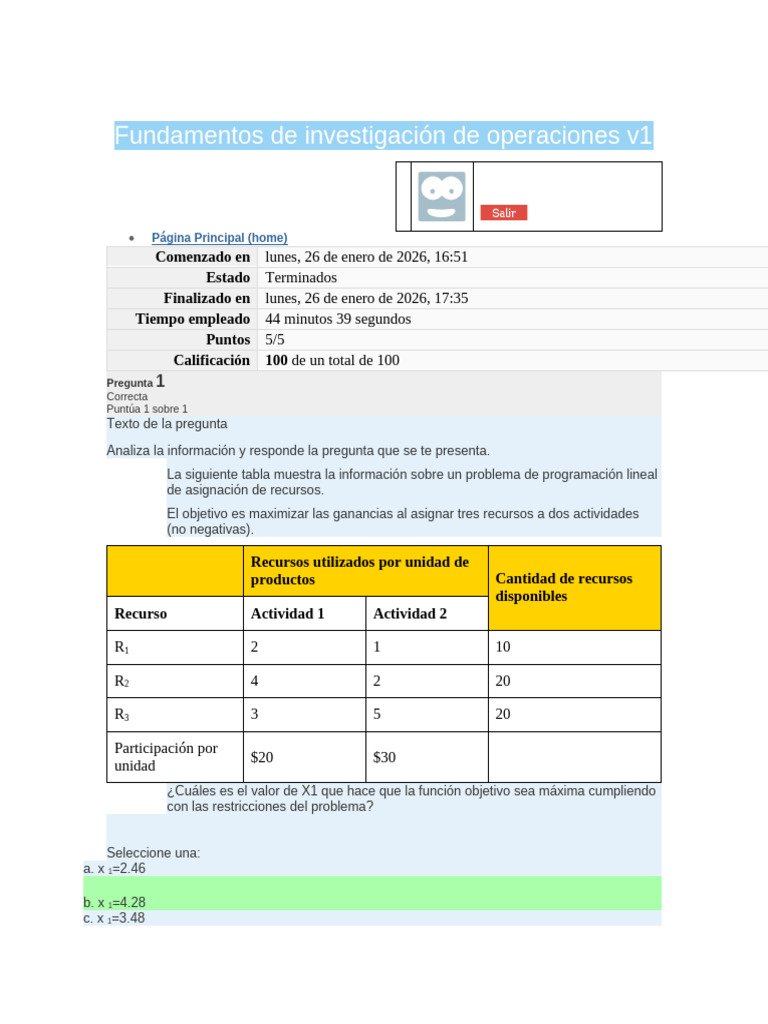 Programacion Lineal Asignacion de Recursos | PDF | Programación lineal