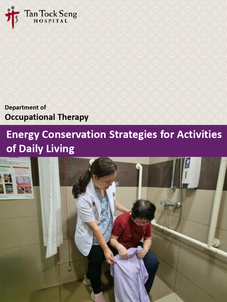 Energy Conservation Strategies For Activities of Daily Living | PDF