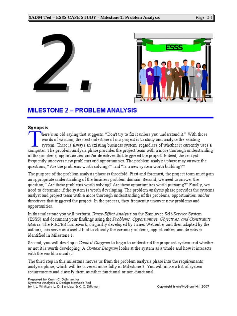 Case Study ESSS - Milestone 02 Problem Anaysis | PDF | Mainframe Computer | Software Bug