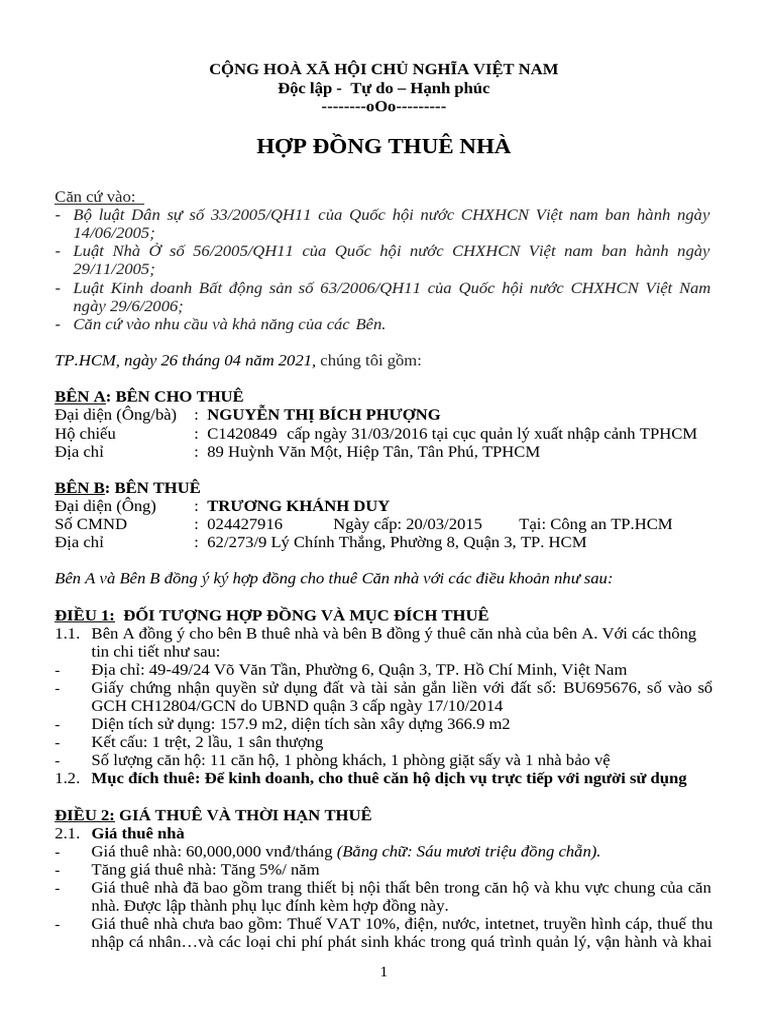 210421-HD Thue Nha 49.24 Vo Van Tan-FN | PDF