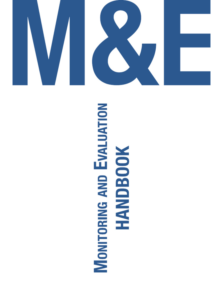 Monitoring Evaluation Handbook | PDF | Survey Methodology | Methodology