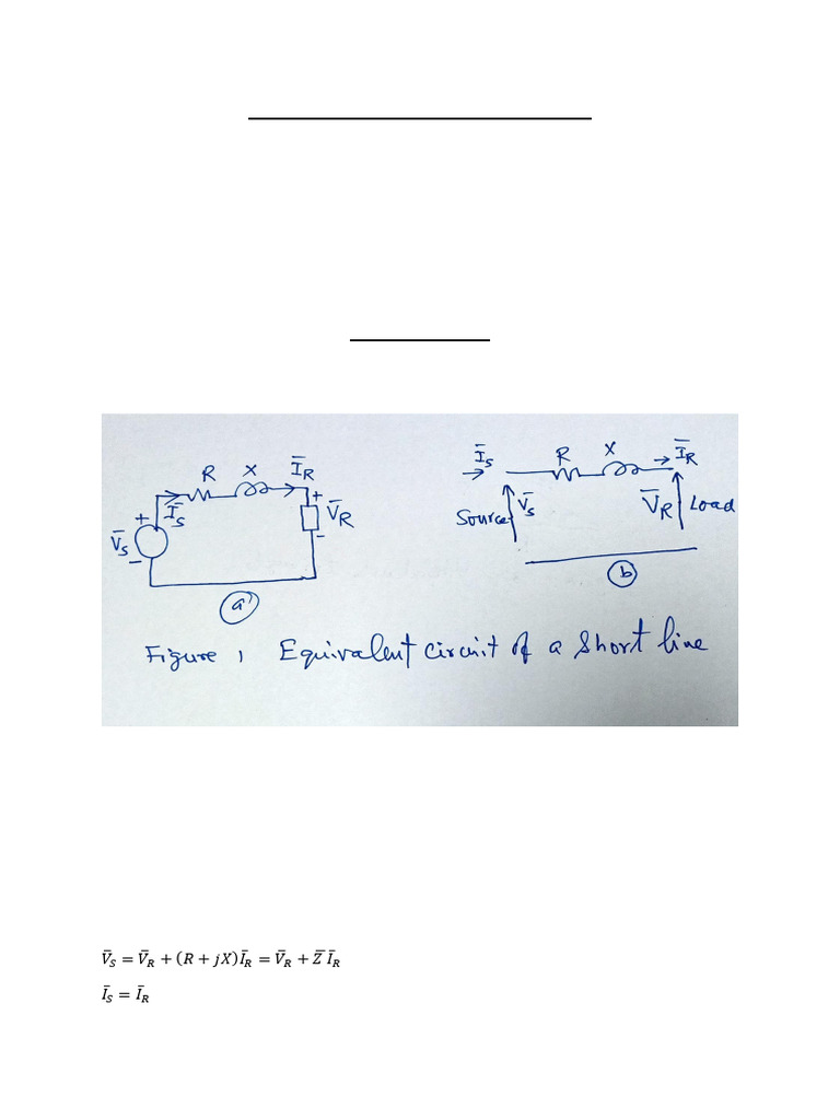 Short Line | PDF | Electric Power Transmission | Electrical Impedance