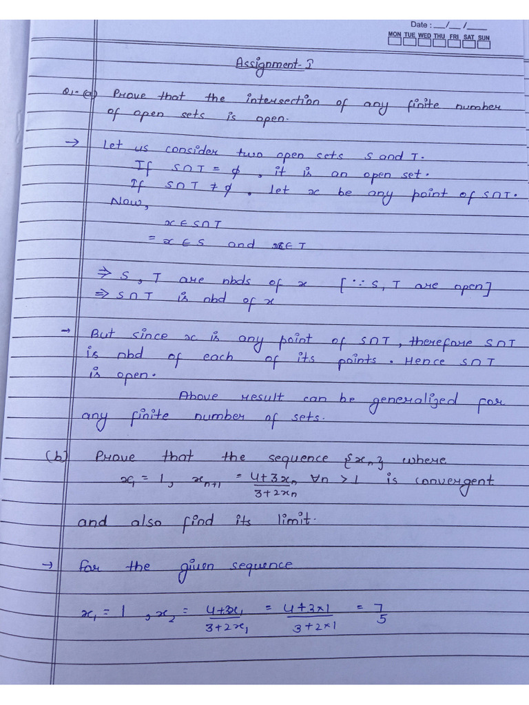 Maths Assignment 1 | PDF