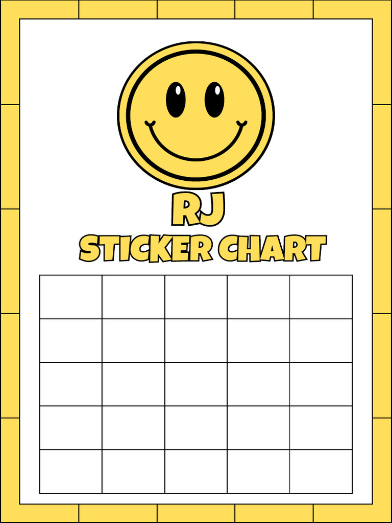 RJ Sticker Chart | PDF