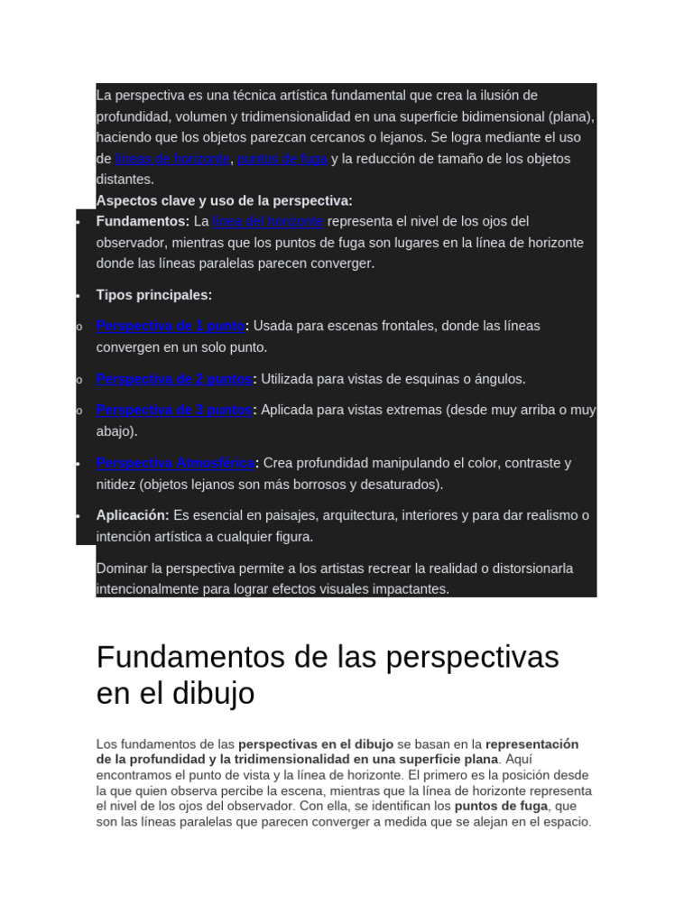 Perspectiva en El Arte | PDF | Perspectiva (Gráfica) | Dibujo
