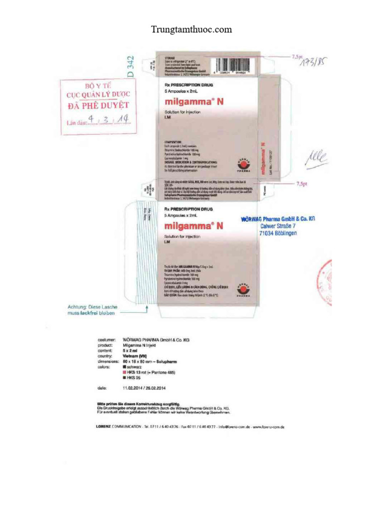 Milgamma n Trungtamthuoc.com | PDF