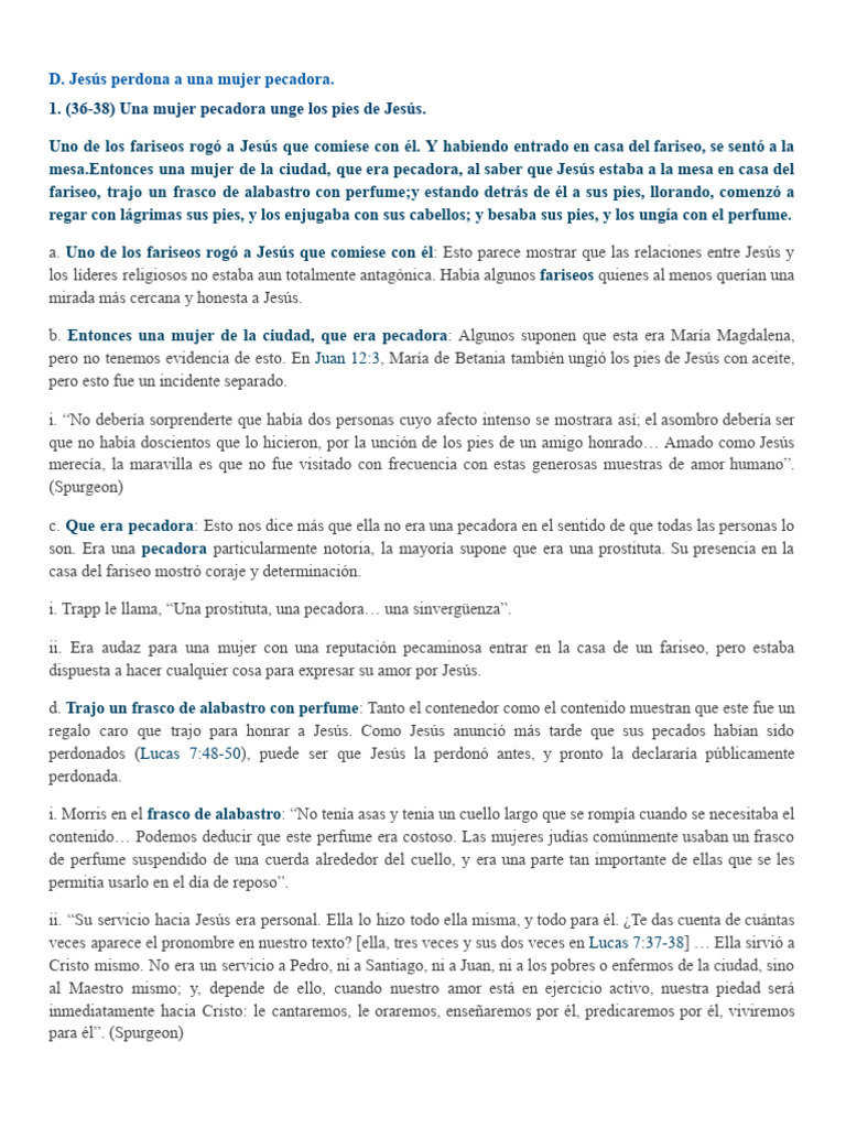 Jesus Perdona A La Mujer Pecadora | PDF | Jesús