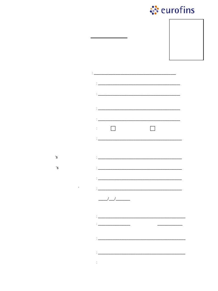 Joining Form - Eurofins India | PDF
