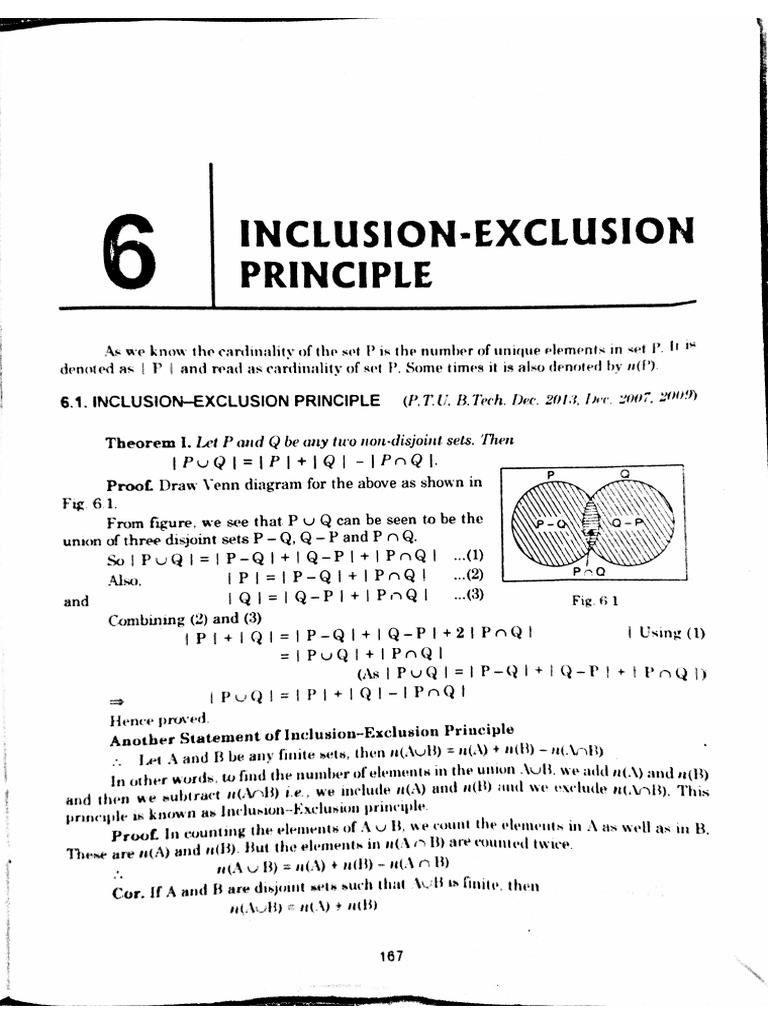 Inclusion - Exclusion Principle | PDF