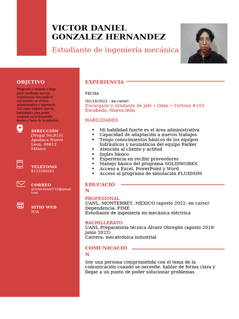 CV Victor Gonzalez | PDF
