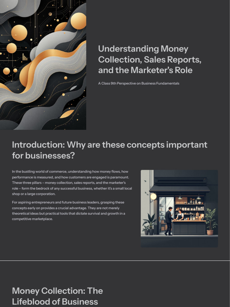 Understanding Money Collection Sales Reports and The Marketers Role ...