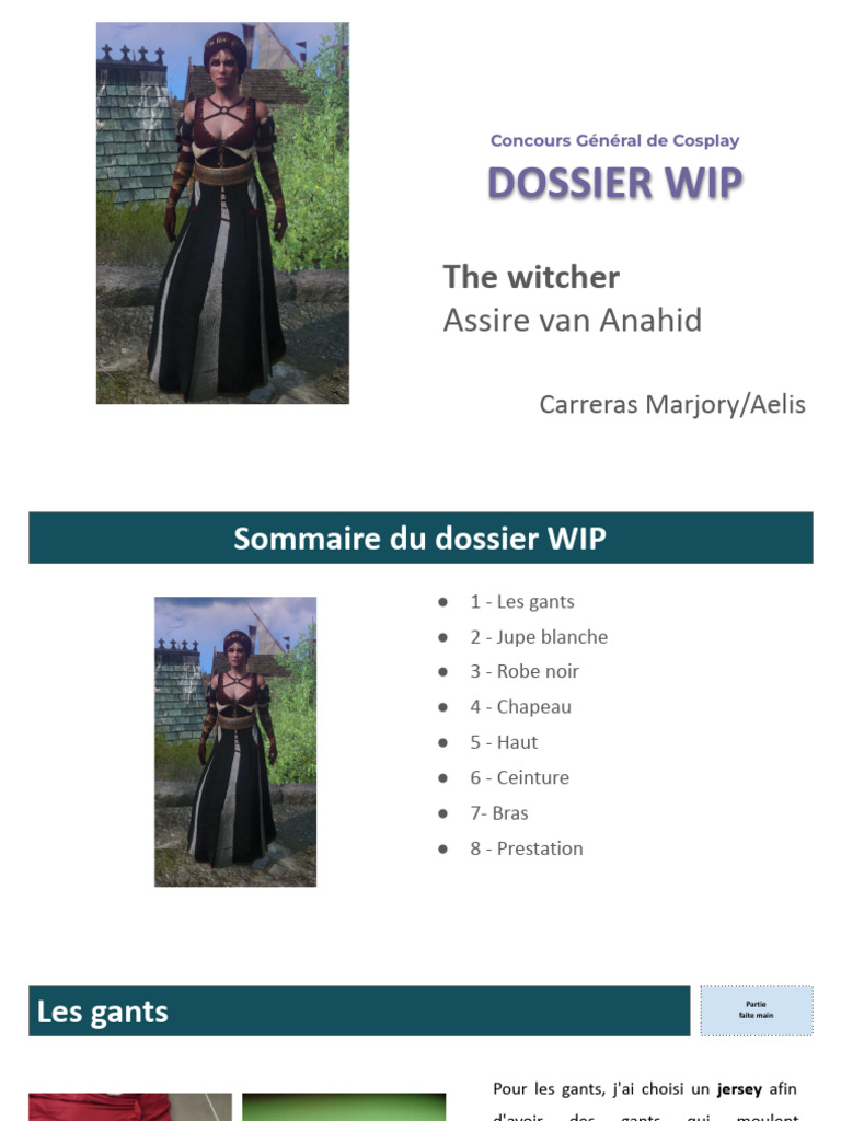 Dossier WIP Tgs 2025 - (CARRERAS Marjory - Aelis) - (The Witcher ...