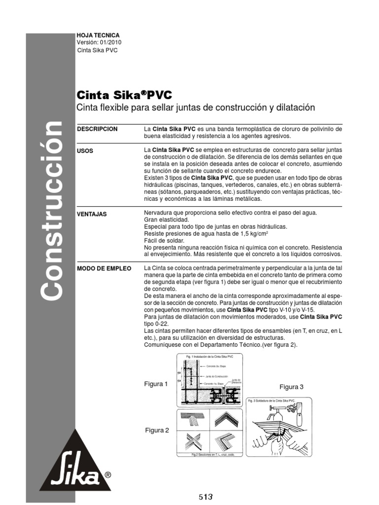 Cinta Sika Pvc