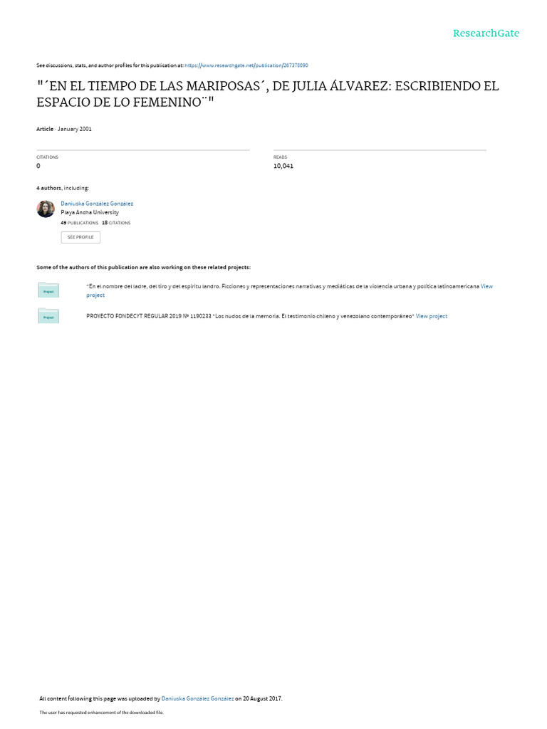 Daniuska González - En el tiempo de las mariposas, escribiendo en el ...