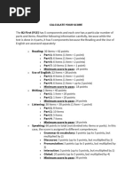 Calculating B2 First (FCE) Scores | PDF