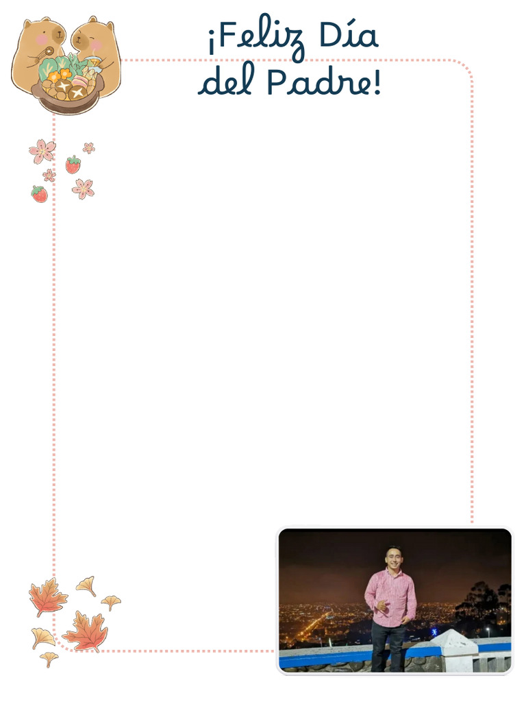 Documento A4 Hoja Notas Capibara Naranja | PDF