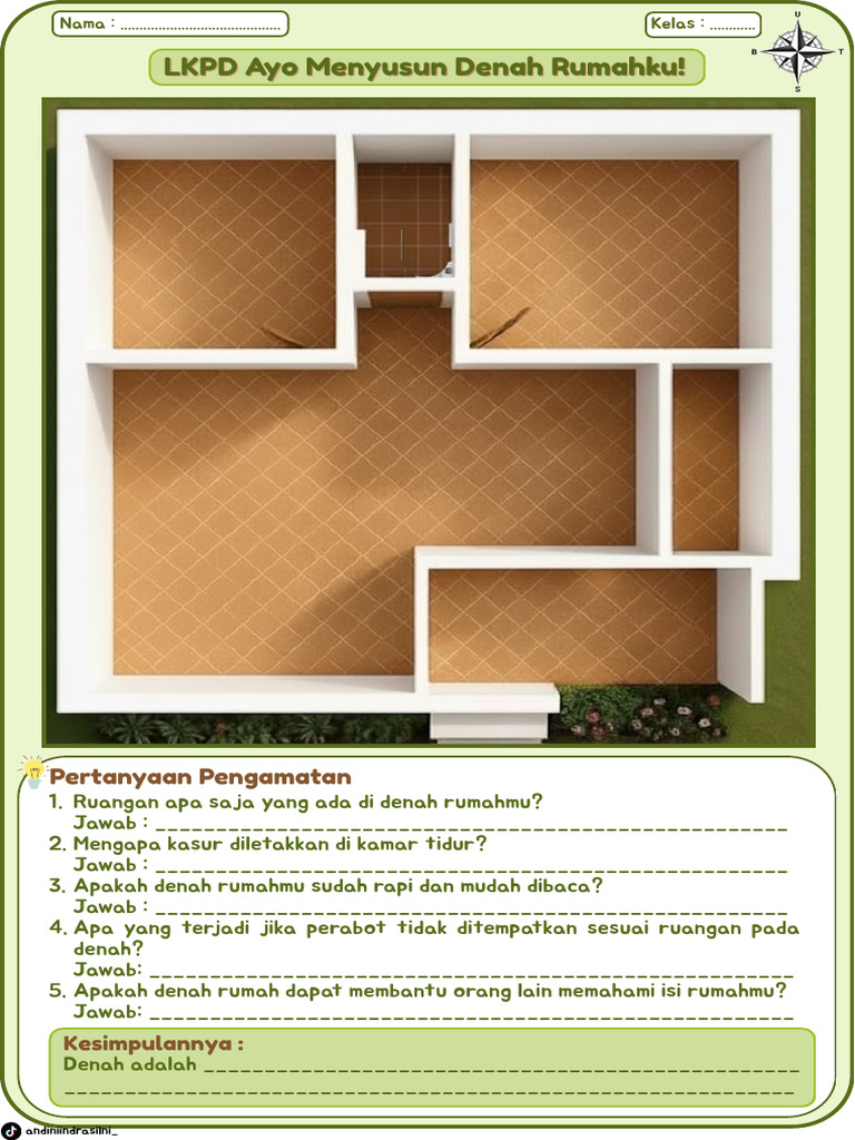 LKPD Denah Rumahku | PDF