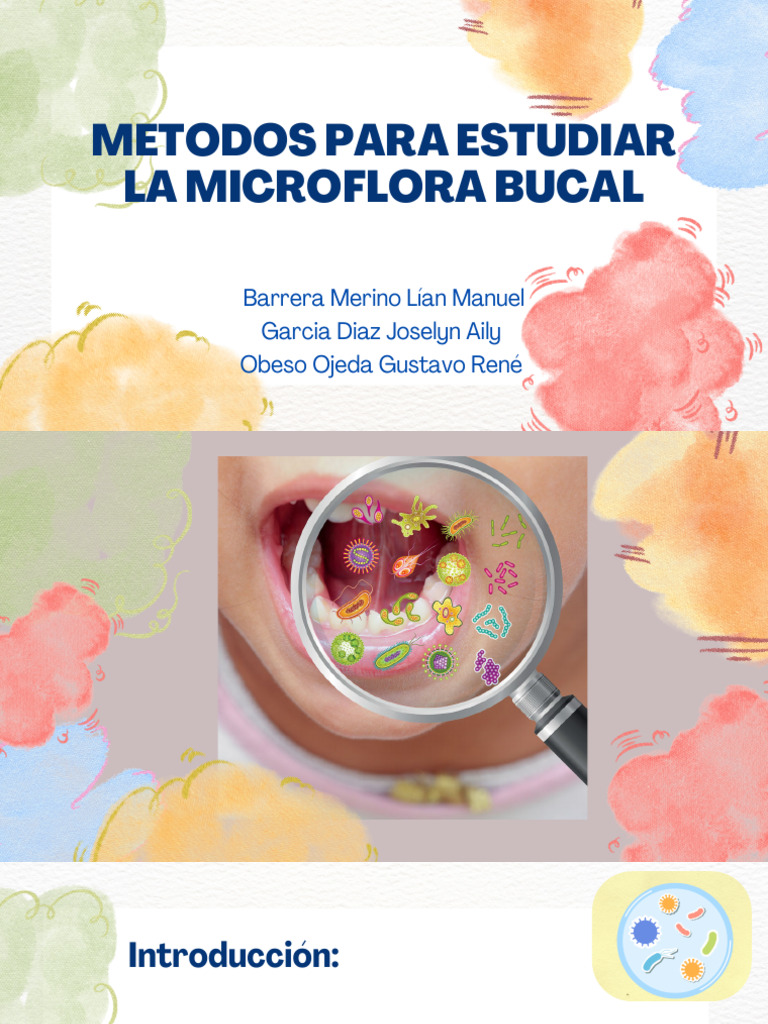 METODOS PARA ESTUDIAR LA MICROFLORA BUCAL | PDF | Reacción en cadena de ...
