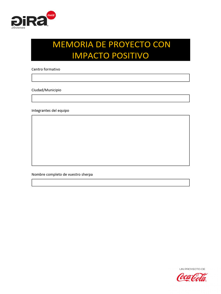 Plantilla Memoria de Proyectos 14ed Corr | PDF