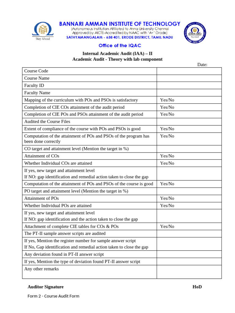 IAA-II - Theory + Lab | PDF