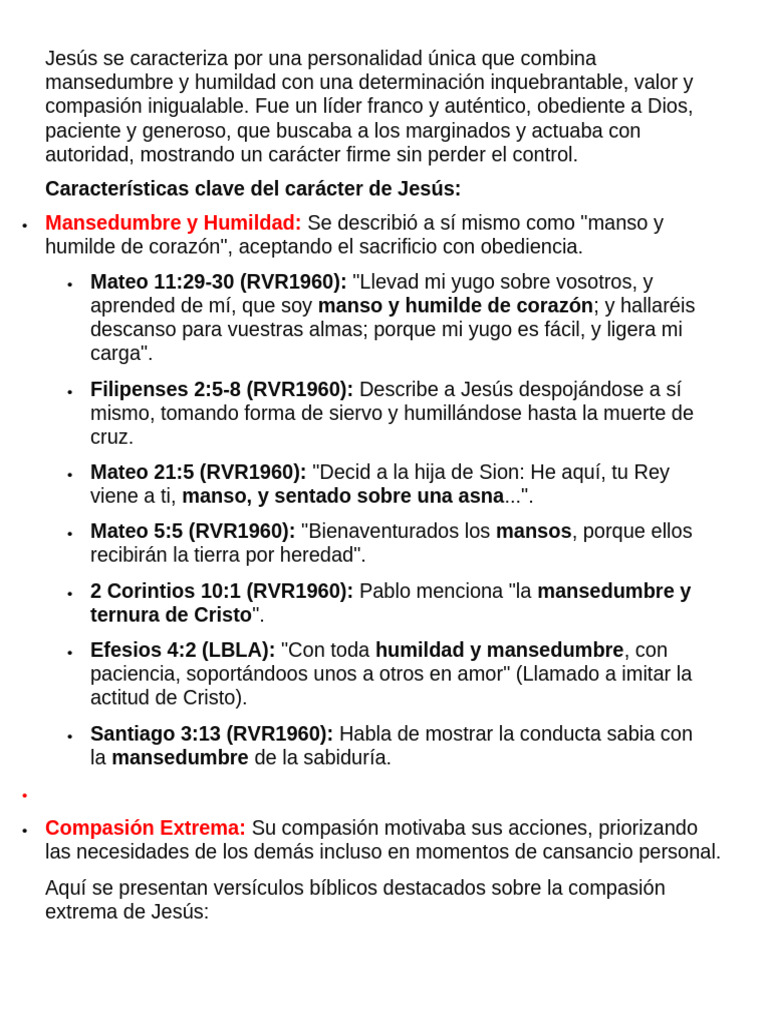 Jesús Se Caracteriza Por Una | PDF | Jesús | Evangelio de Mateo