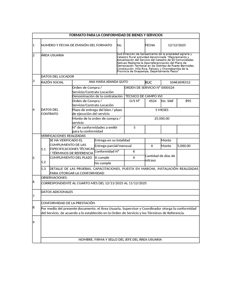 Iforme 005-2025 | PDF | Perú