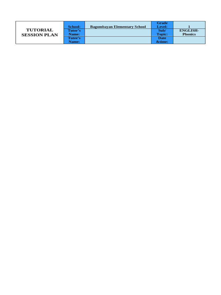 Phonics DAY 2 SESSION PLAN | PDF | Phonics | Writing
