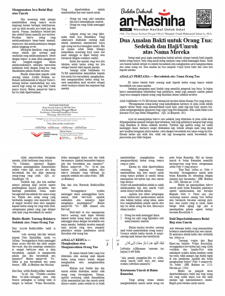 Buletin An-Nashiha - Edisi 200 | PDF