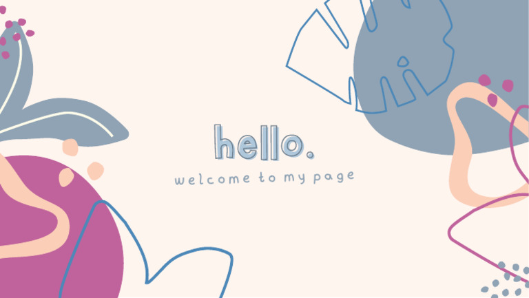 Blue & Purple Abstract Shapes & Dots Welcome Facebook Cover | PDF