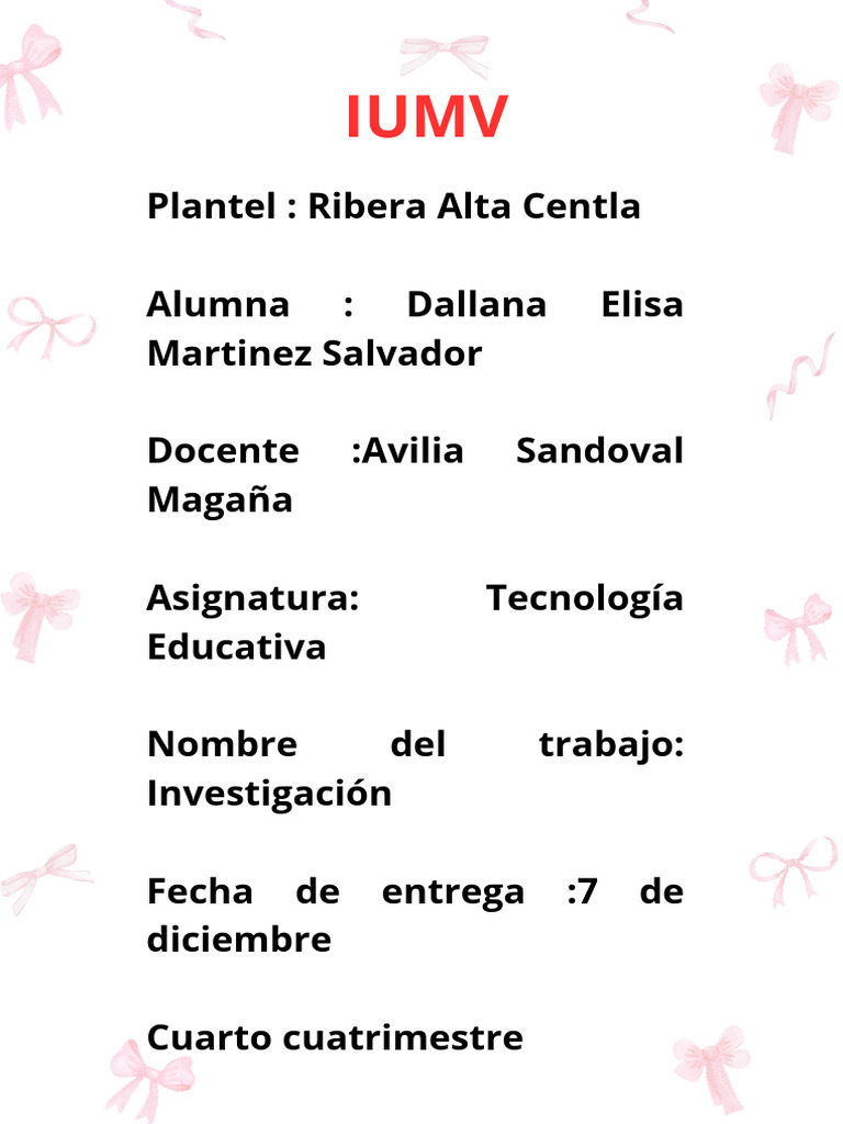 Documento A4 Hoja de Papel Con Lazos Coquette Rosado - 20251202 ...