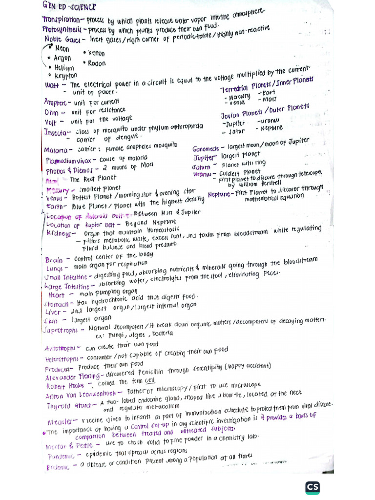 Gen Ed Science | PDF