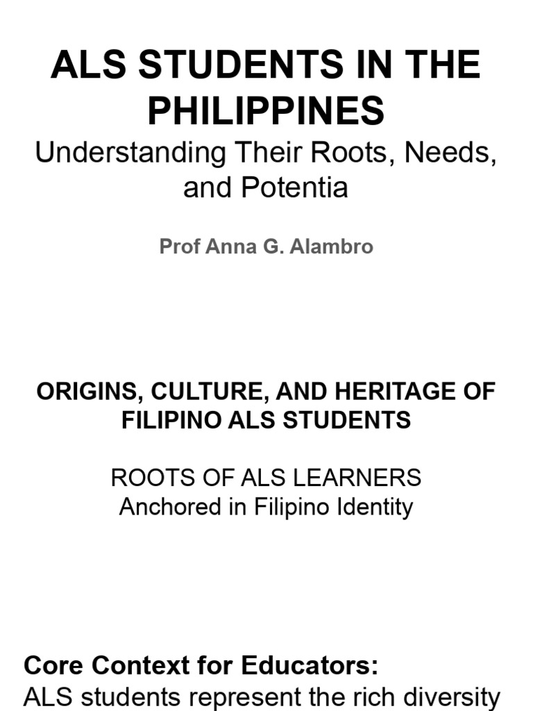 Unit 3-ALS STU IN THE PHIL | PDF | Learning | Philippines