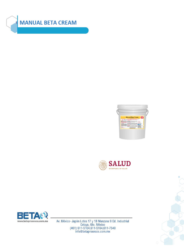 FT Manual Beta Cream p080 | PDF | Agua