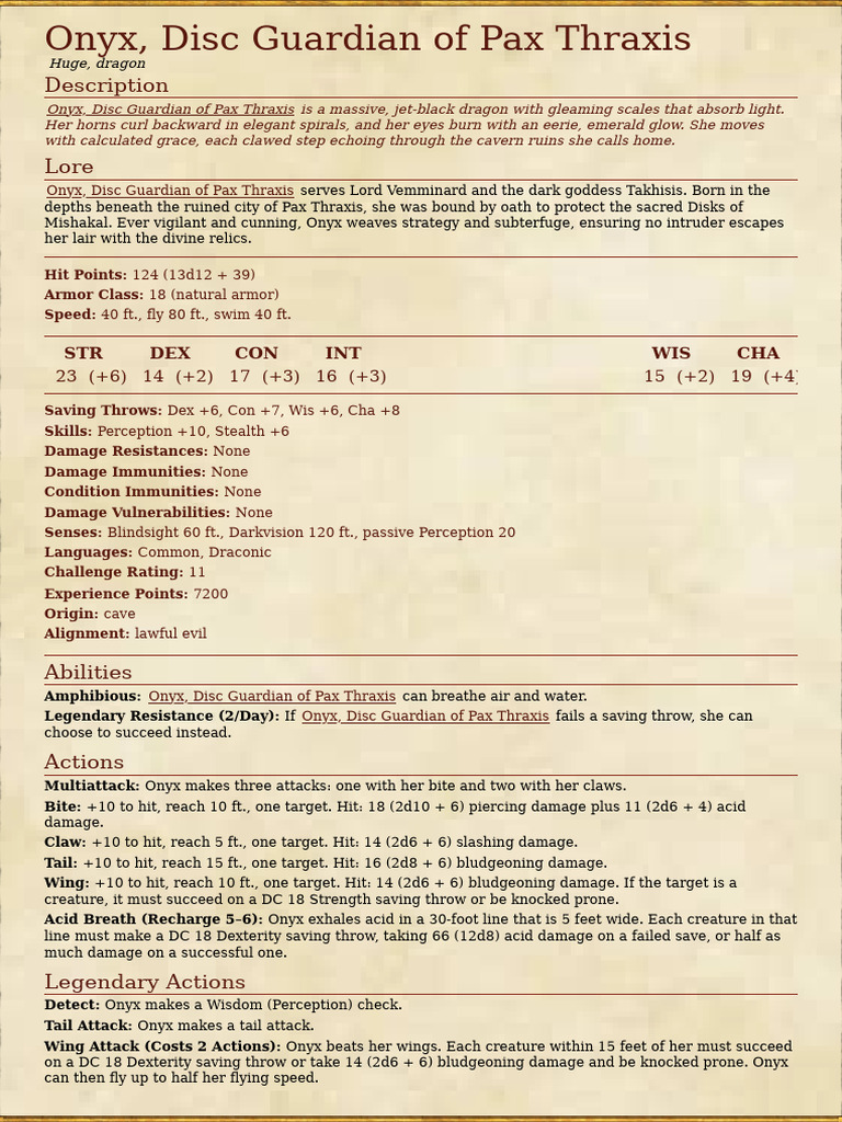 Onyx, Disc Guardian of Pax Thraxis | PDF | Mythology