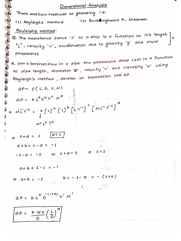 Chapter 12 Dimensional Analysis | PDF