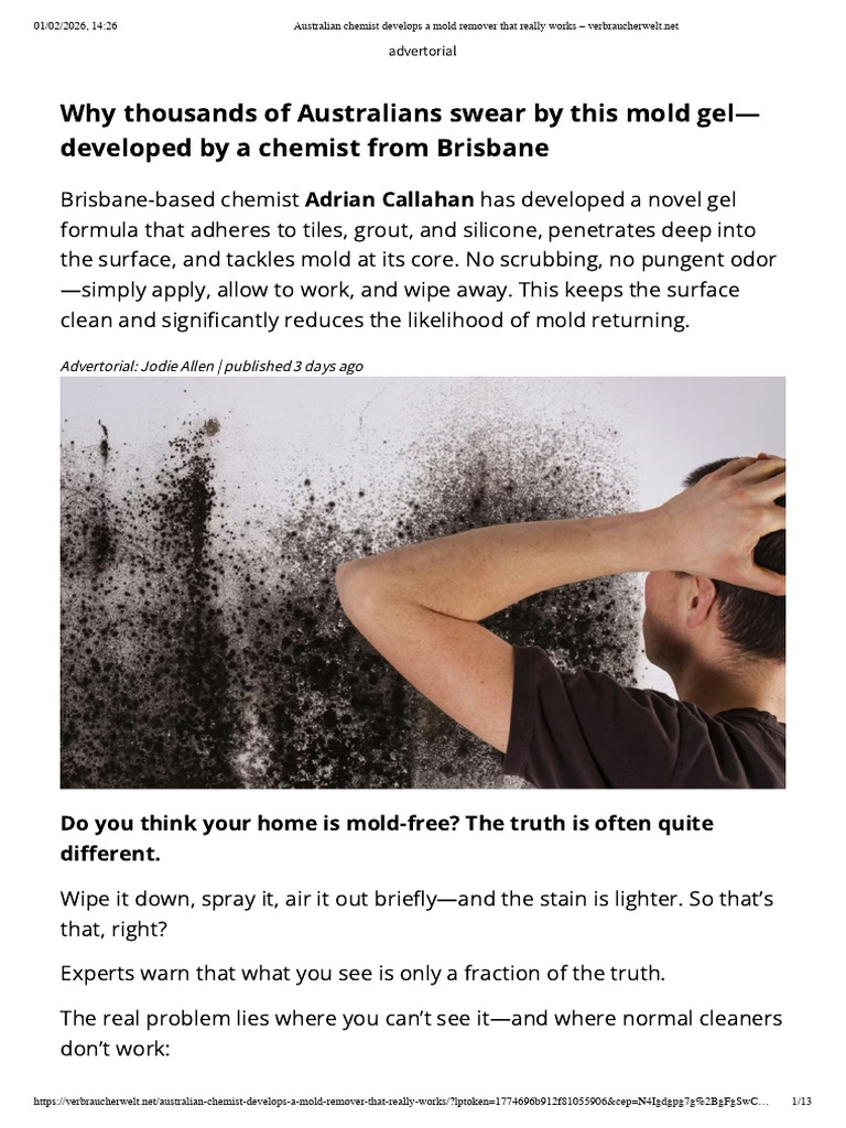 Australian Chemist Develops A Mold Remover That Really Works | PDF ...