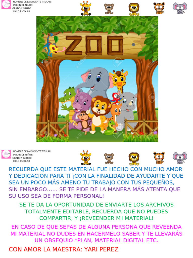 Proyecto Steam Animales Del Zoologico | PDF | Pensamiento | Educación ...