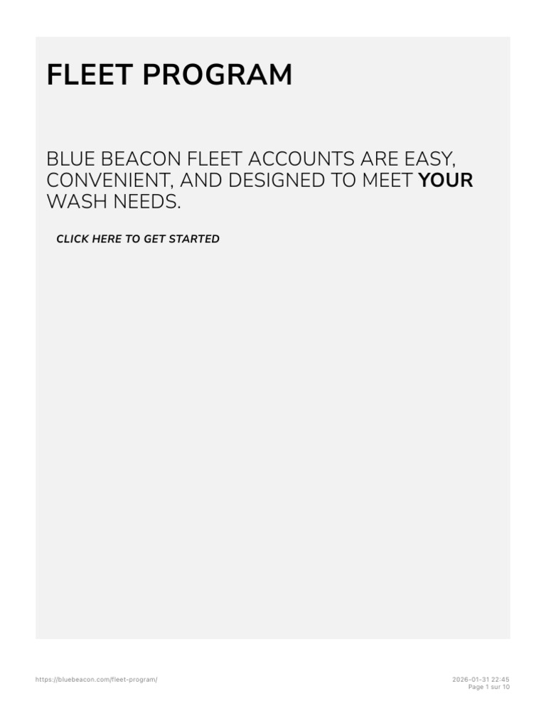 Fleet Program - Blue Beacon Truck Wash | PDF | Internet Privacy | Faq