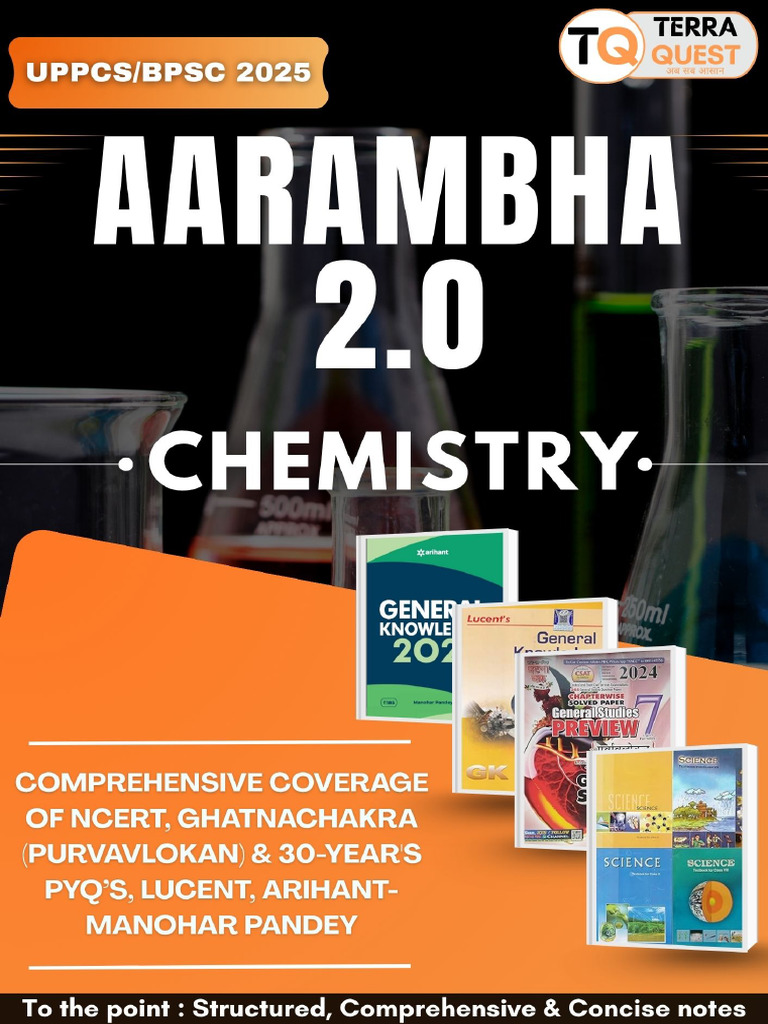 TQ Aarambha 2.0 Chemistry English | PDF | Elementary Particle | Quark