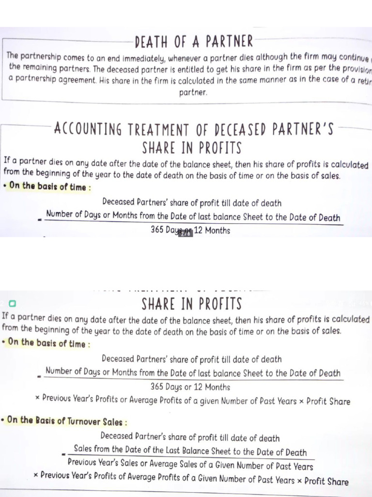 Death of a Partner | PDF