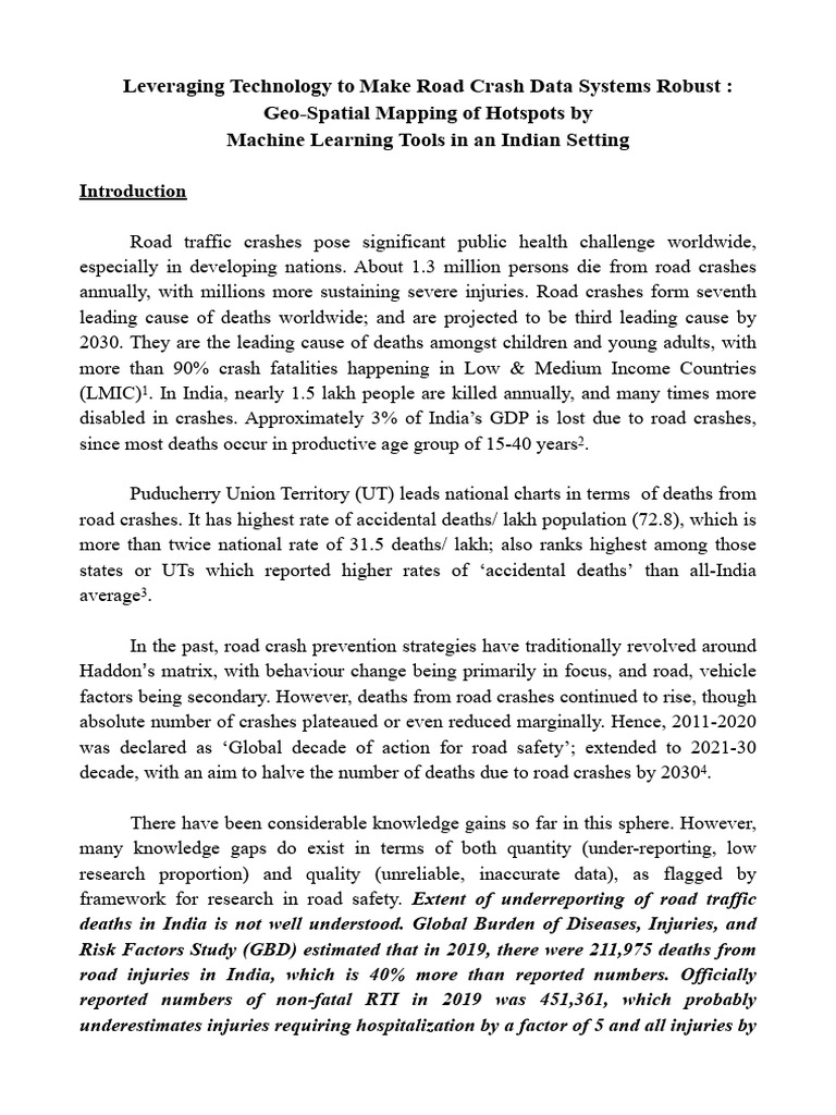 Revised Manuscript 24 Jan 2026 | PDF | Traffic Collision | Machine Learning