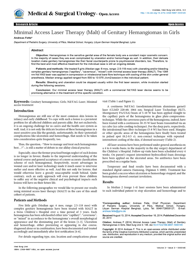 minimal_access_laser_therapy_malt | PDF | Medical Specialties