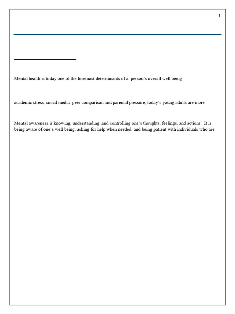 Final Bio Draft Real New | PDF | Mental Health | Adolescence