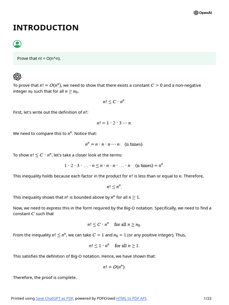 Daa Notes (Chatgpt) | PDF | Inequality (Mathematics) | Multiplication