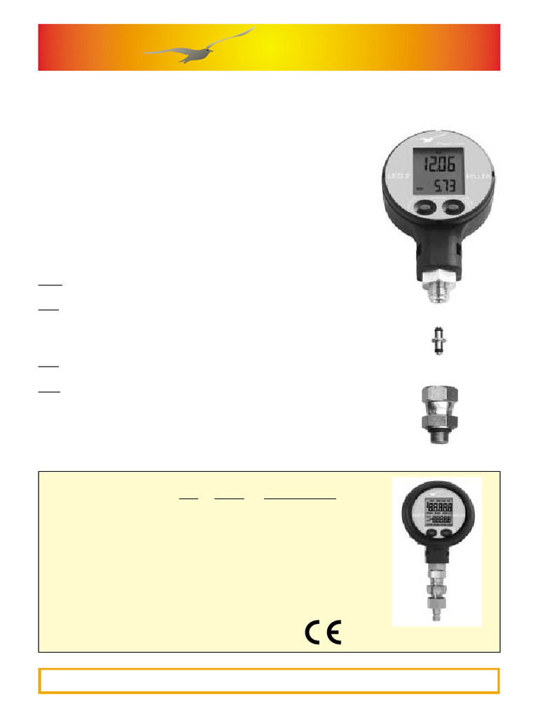 Leo2 Spam Digital Pressure Gauge | PDF | Pressure Measurement | Calibration