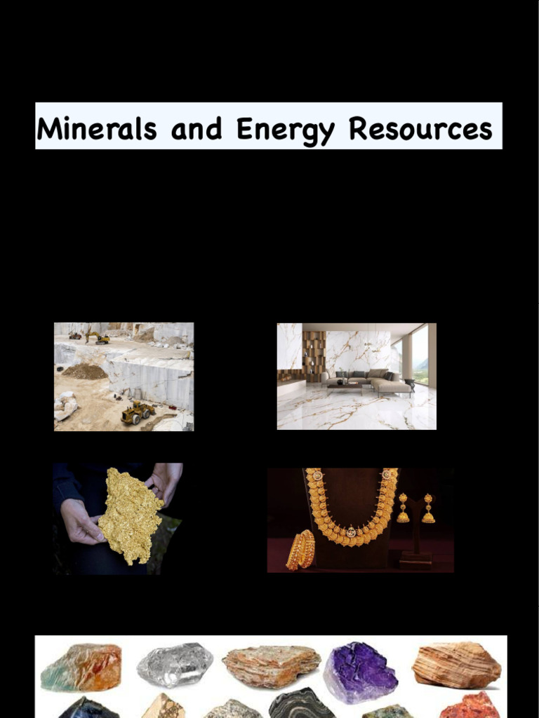 Mineral resources notes | PDF